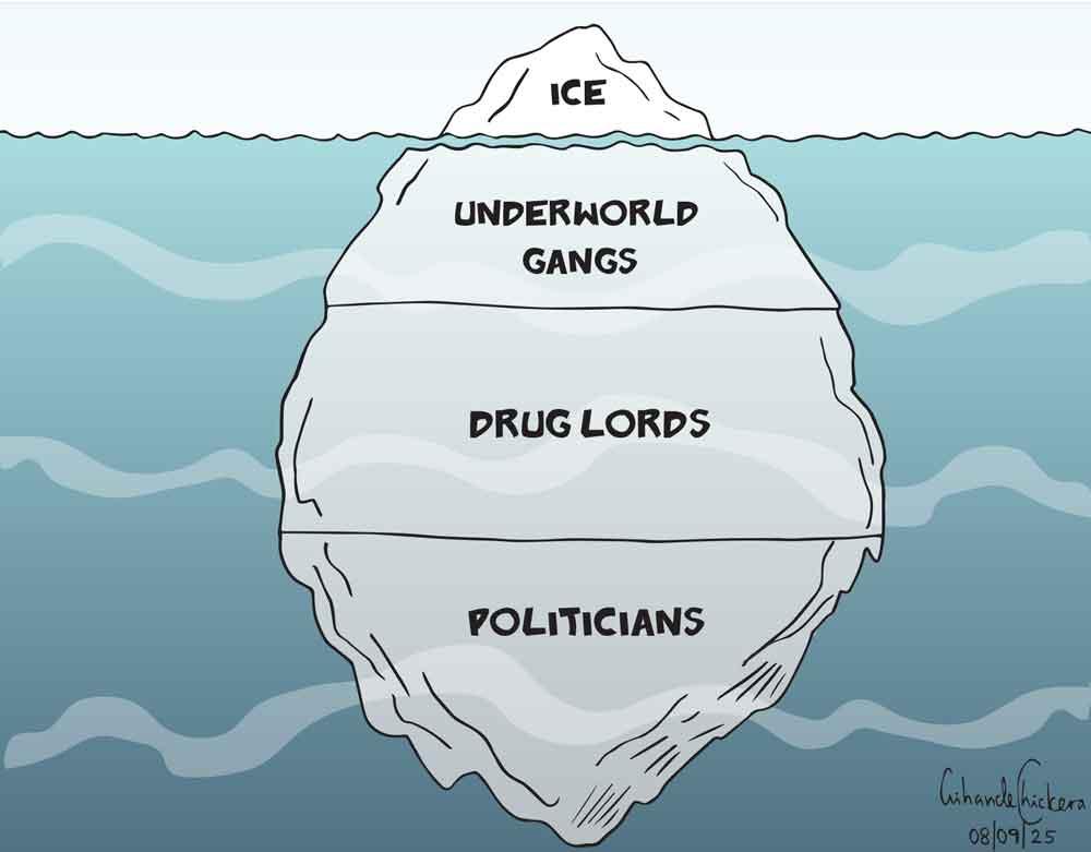 Cartoon of the Day 08-09-2025: The Iceberg of Power and Crime - Cartoon ...