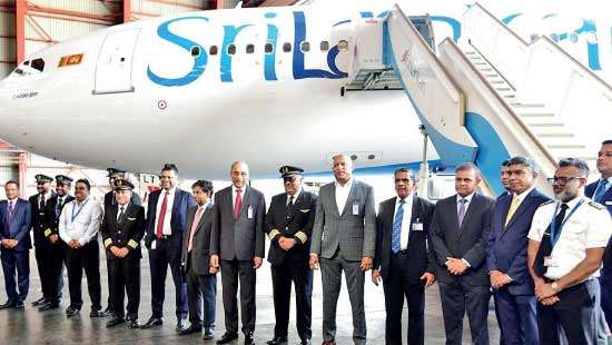 SriLankan Airlines’ first wide-body aircraft touches down at BIA ...