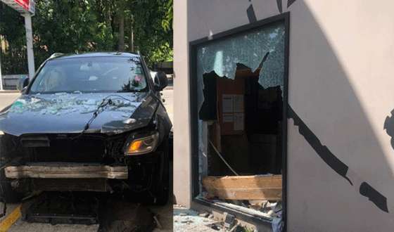 Car driven by lady lawyer crashes into Coffee Bean cafe - Breaking News ...