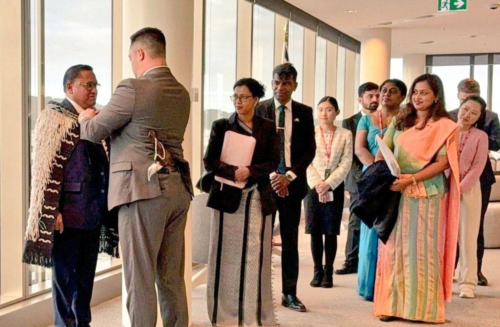 Vijitha Herath receives traditional Māori welcome in New Zealand ...