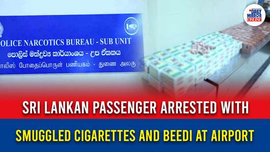 Sri Lankan Passenger Arrested with Smuggled Cigarettes and Beedi at ...