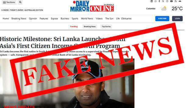 Daily Mirror warns public of fake article circulating on social media ...