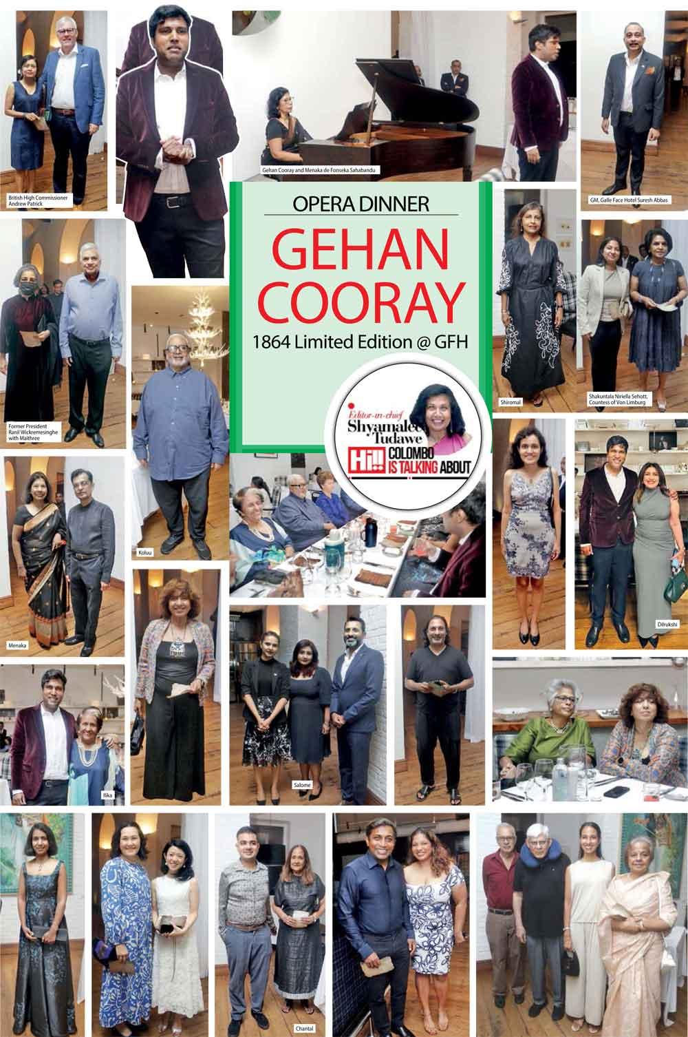 Opera Dinner Gehan Cooray 1864 Limited Edition @ GFH - Life | Daily Mirror