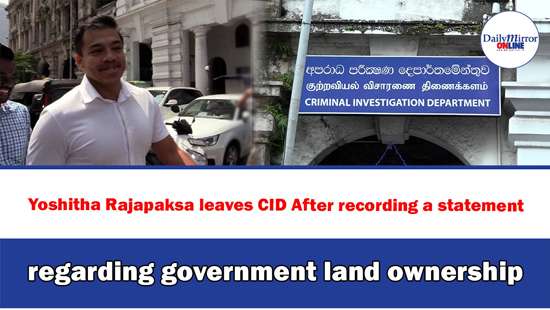 Yoshitha Rajapaksa leaves CID After recording a statement regarding ...