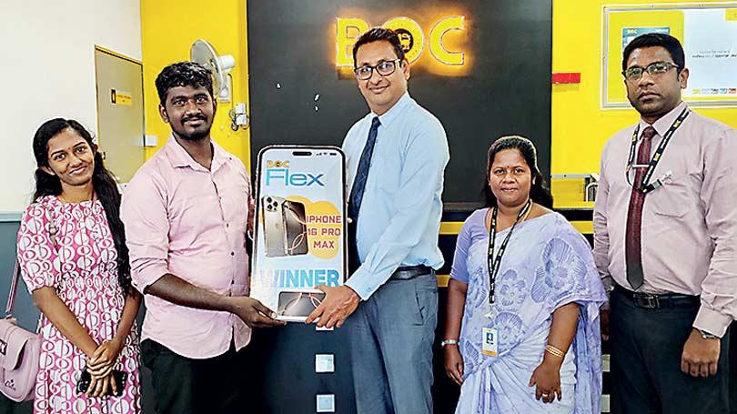 BOC Flex 3rd winner gets iPhone 16 Pro Max - Business News | Daily Mirror