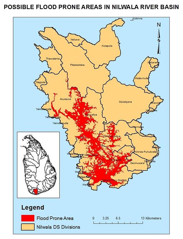 Possible flood-prone areas in Nilwala Ganga basin - Breaking News ...
