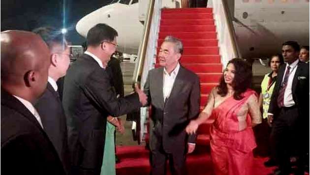 Chinese Foreign Minister Wang Yi Arrives in Sri Lanka on transit visit ...