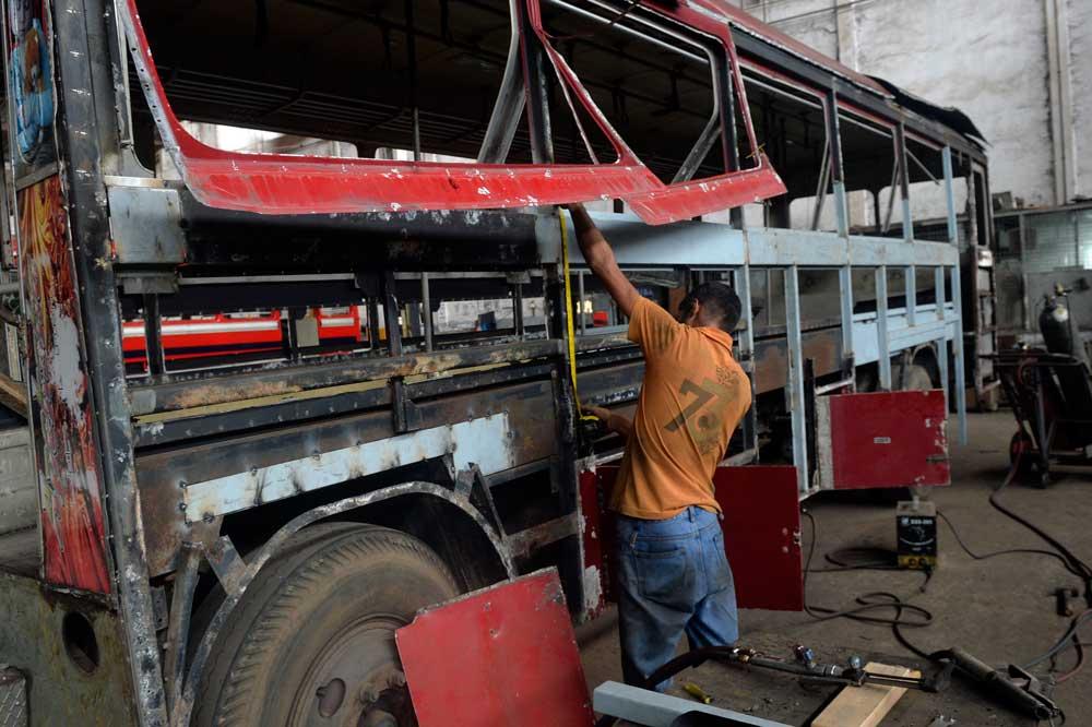 Fully refurbished buses released for passenger transport - Caption ...