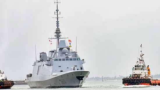French Naval Ship Lorraine arrives in Colombo - Breaking News | Daily ...