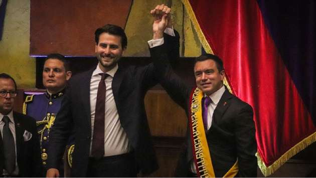 Daniel Noboa sworn in as Ecuador’s new president - Breaking News | Daily Mirror