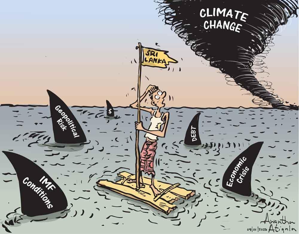 Cartoon of the Day 09-01-2026: Adrift Among the Sharks - Cartoon of the ...