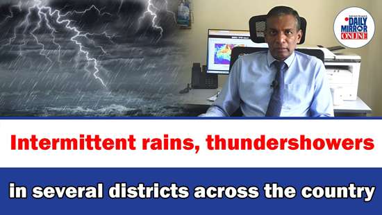 Intermittent rains, thundershowers in several districts across the ...