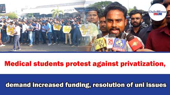 Medical students protest against privatization, demand increased ...