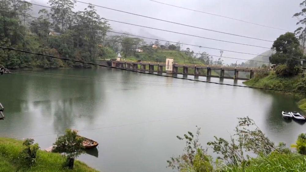 Wimalasurendra reservoir sluice gates opened following heavy rainfall ...